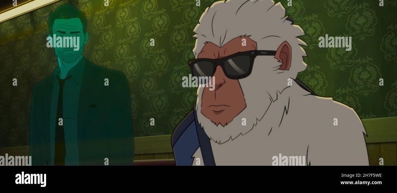 HIT MONKEY, (aka MARVEL'S HIT MONKEY, aka HIT-MONKEY), from left: Byrce ...