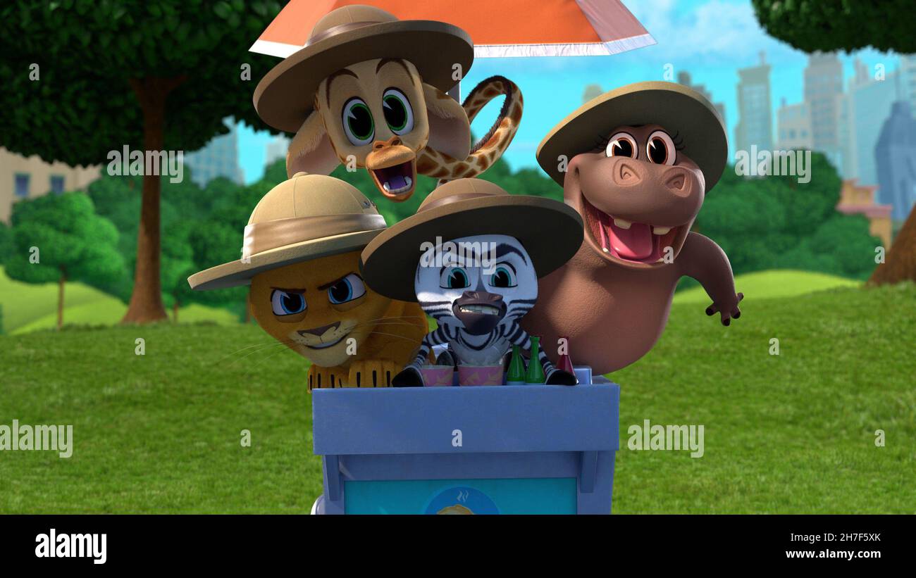 MADAGASCAR: A LITTLE WILD, from left: Alex (voice: Tucker Chandler ...