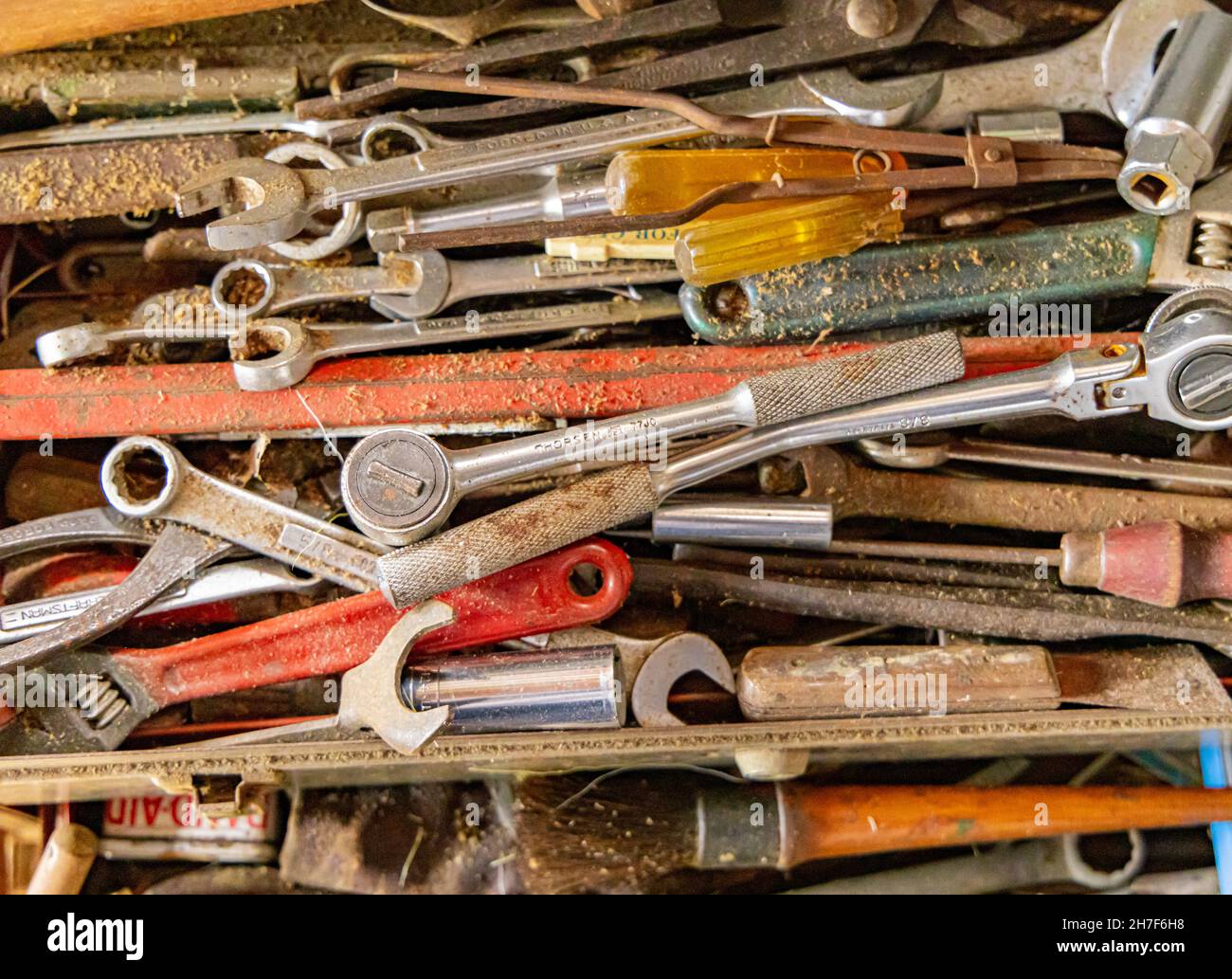 Jumble of tools hi-res stock photography and images - Alamy