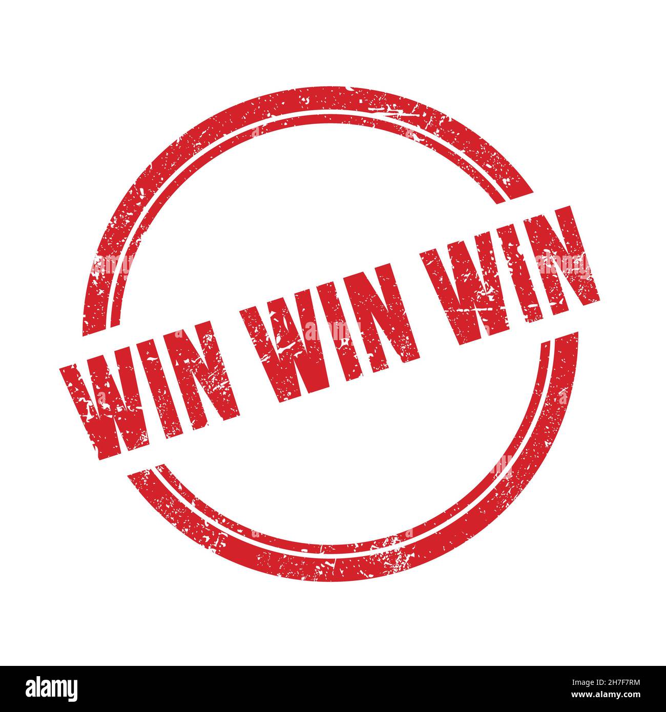 WIN WIN WIN text written on red grungy vintage round stamp Stock Photo ...