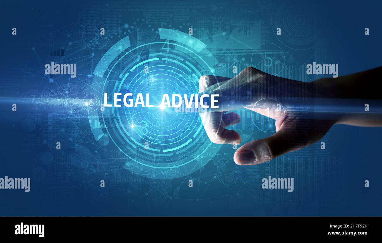 Hand touching business concept button Stock Photo - Alamy