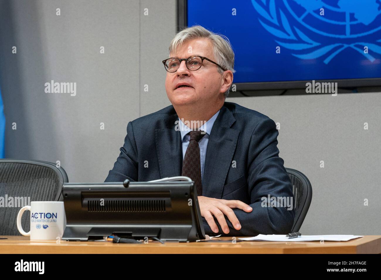 New York, NY - November 22, 2021: Under-Secretary-General for Peace ...