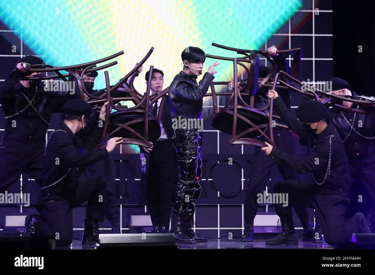 23rd Nov, 2021. S. Korean boy group SSF9 South Korean boy group SF9 ...