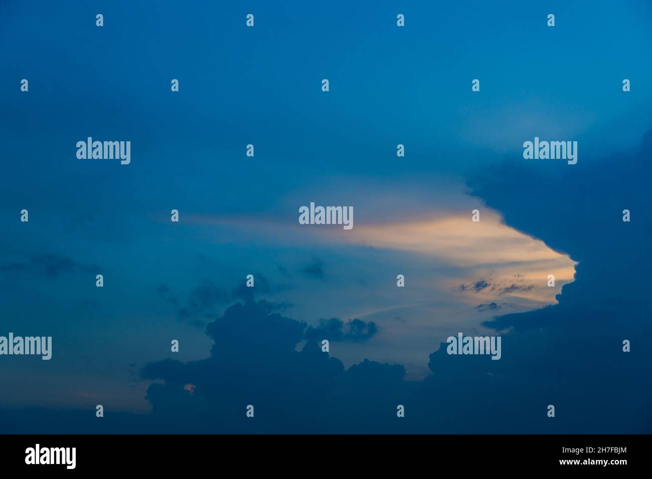blue sky before sunset background Stock Photo - Alamy