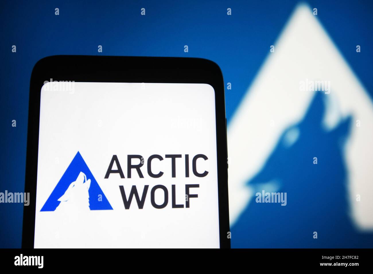 Ukraine. 22nd Nov, 2021. In this photo illustration, the Arctic Wolf ...