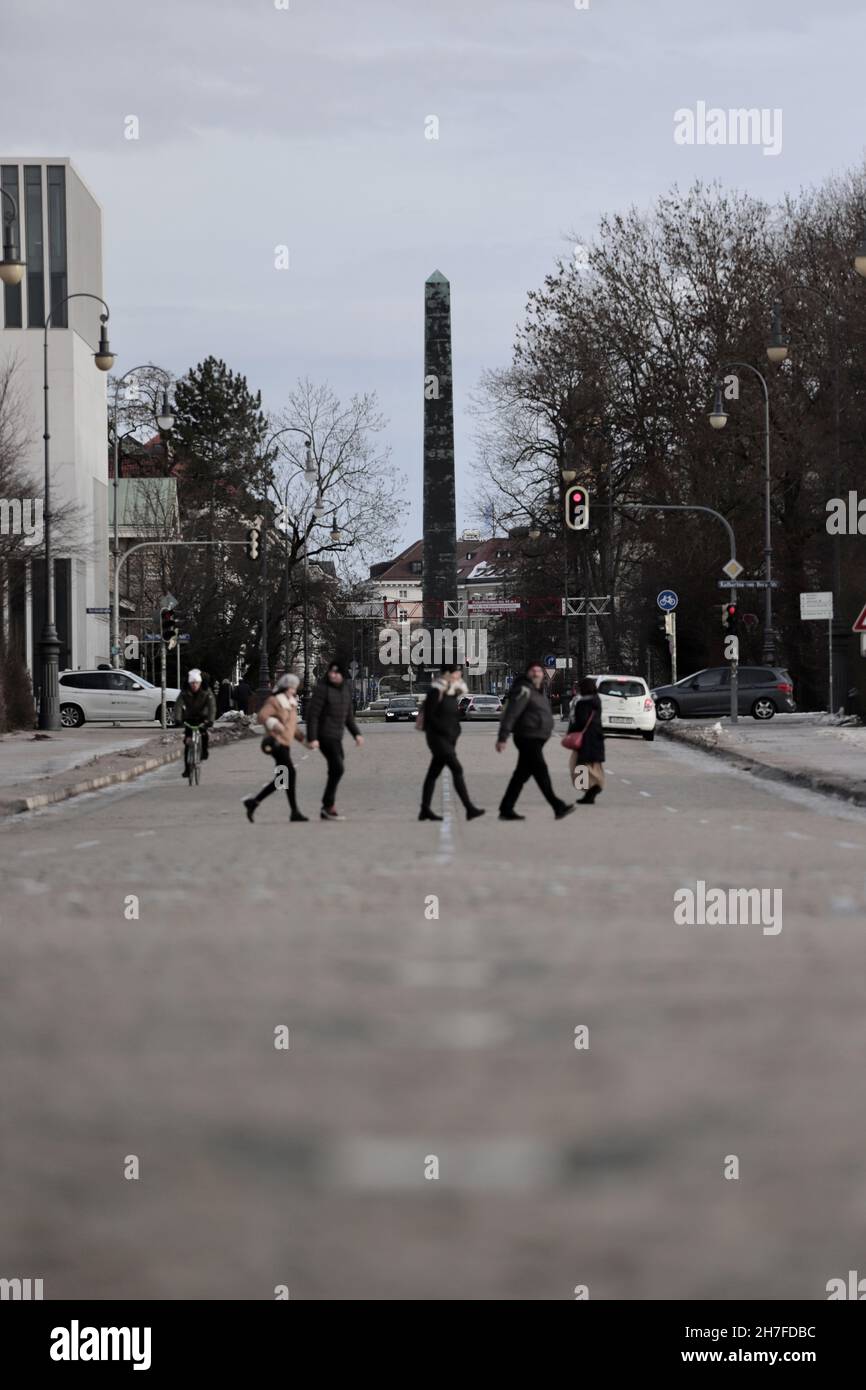 Intensive urban life in the streets of Innsbruck city in Austria Stock ...