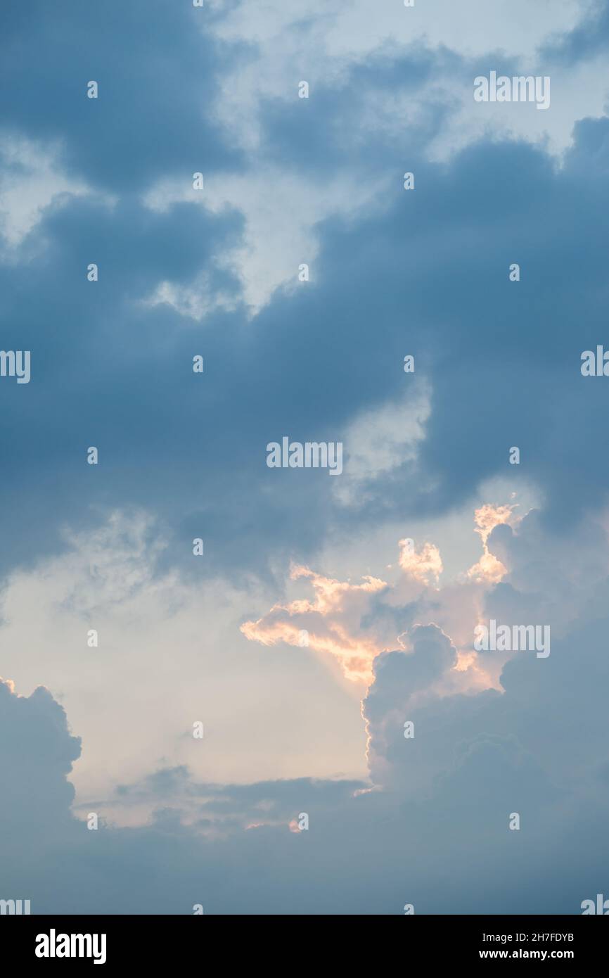 blue sky before sunset use for background Stock Photo - Alamy