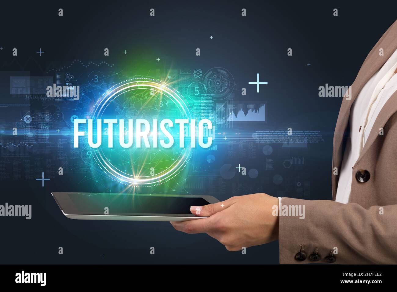 Close-up of a touchscreen, new tech concept Stock Photo - Alamy