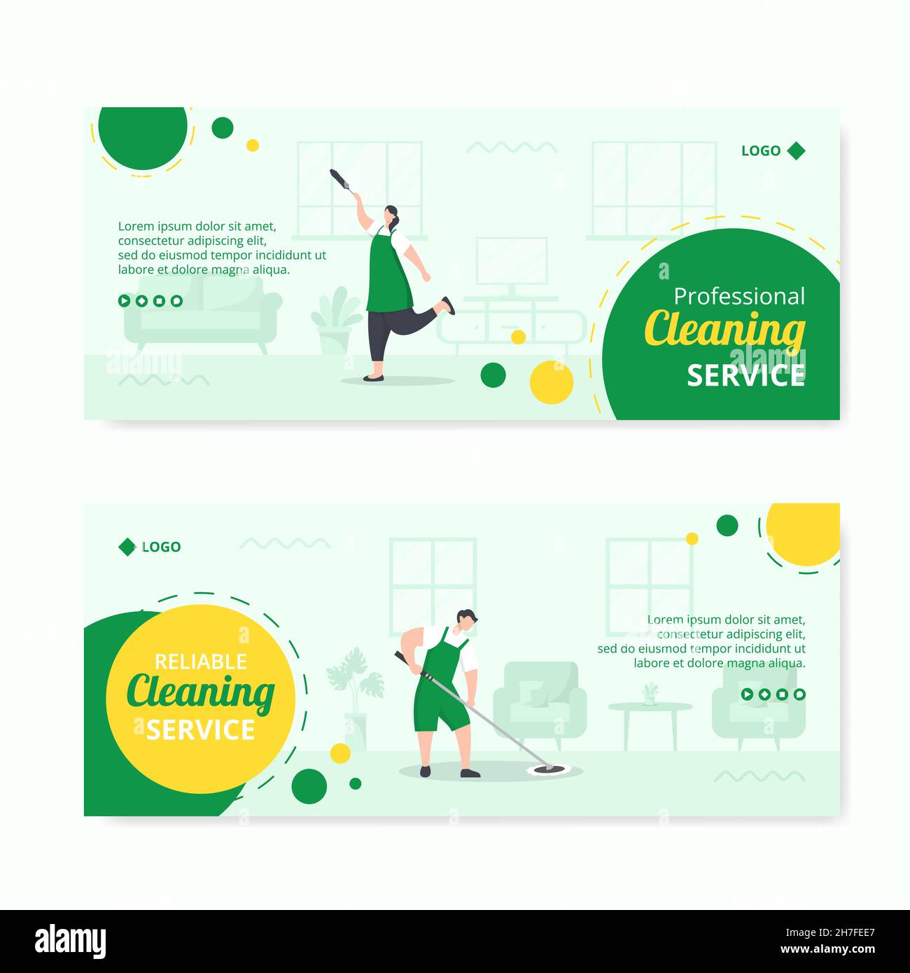 Home Cleaning Service Banner Editable of Square Background Suitable for ...