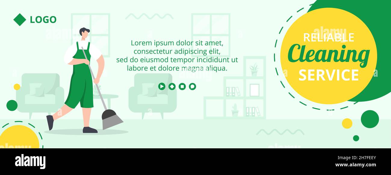 Home Cleaning Service Cover Editable of Square Background Suitable for ...