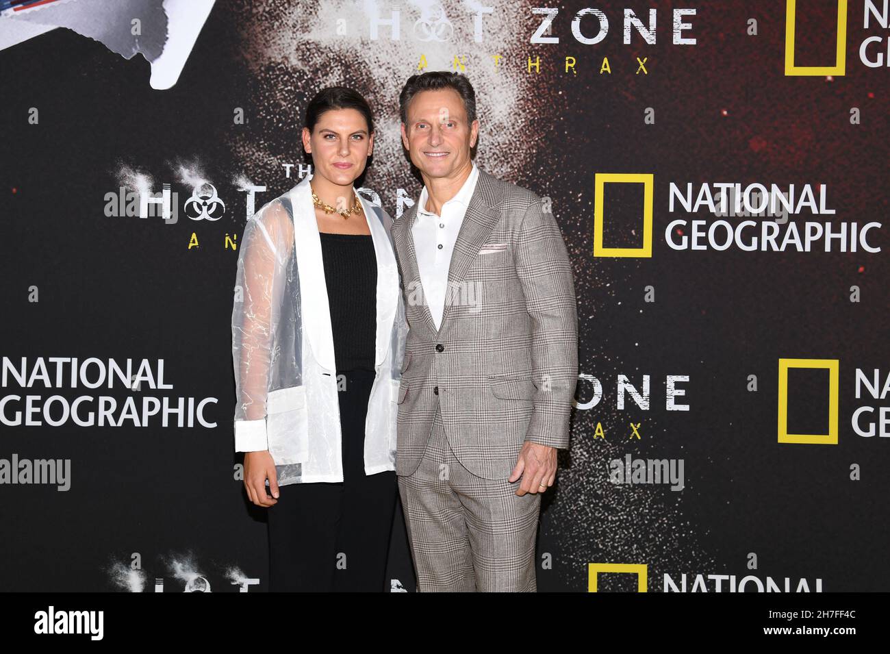 (L-R) Anna Musky-Goldwyn and Tony Goldwyn attend the premiere screening ...