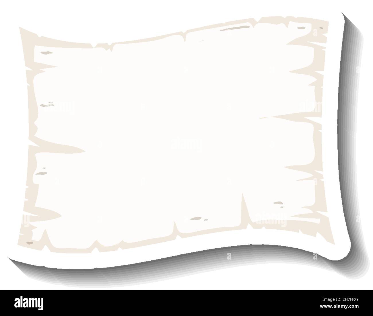 Blank old paper on white background illustration Stock Vector Image ...