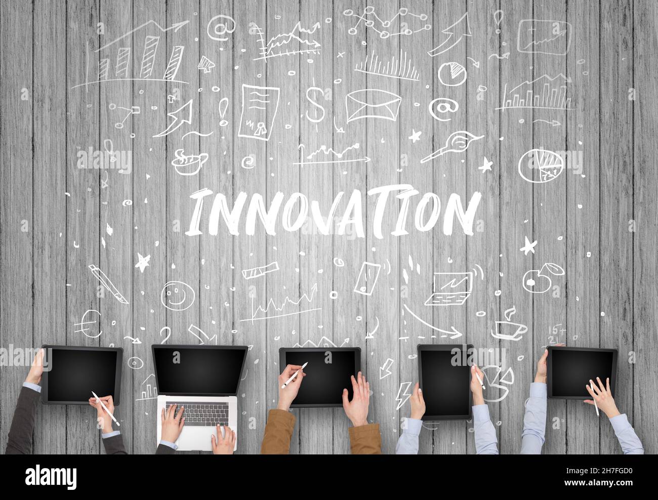 Group of business people working in office Stock Photo - Alamy