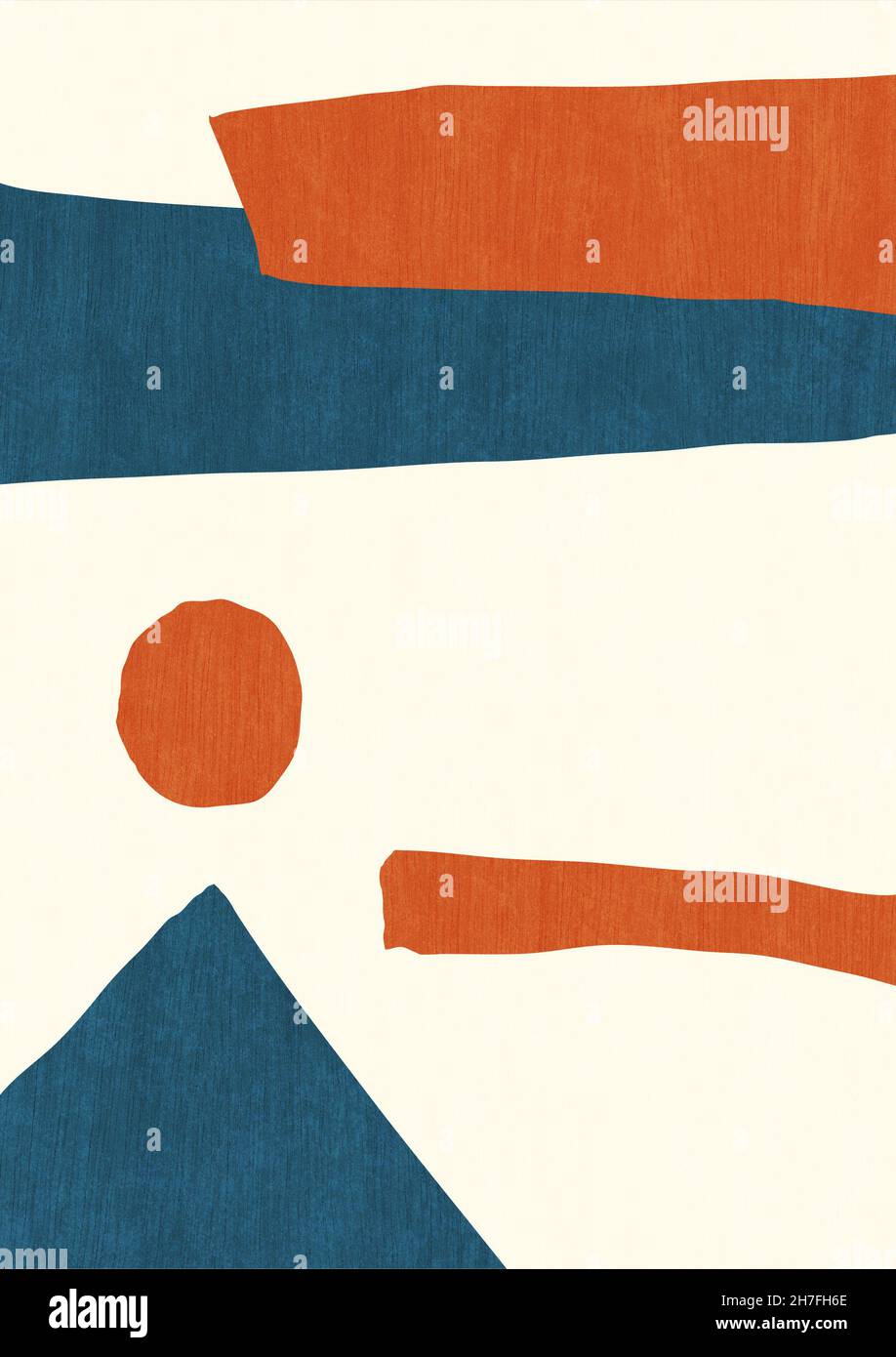 Elegant Irregular geometrical shapes, abstract illustration painting ...