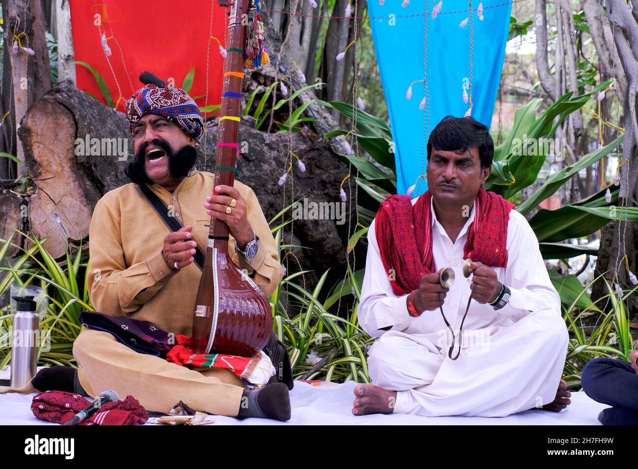 Pune, Maharashtra / India - November 18, 2021: Rajasthani folk singer ...