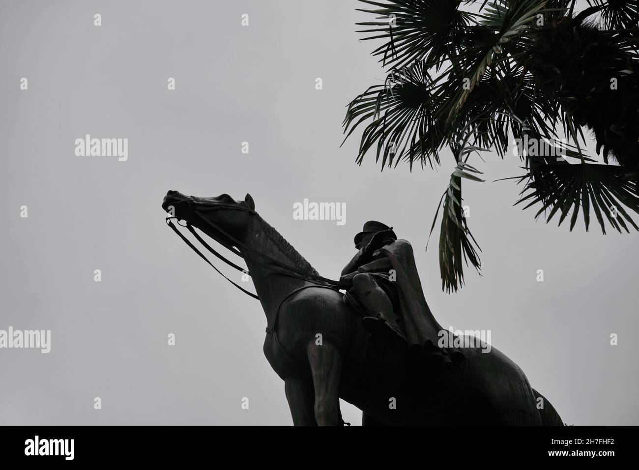 Sculpture of Ataturk founder of Turkish Republic in center of Bursa ...