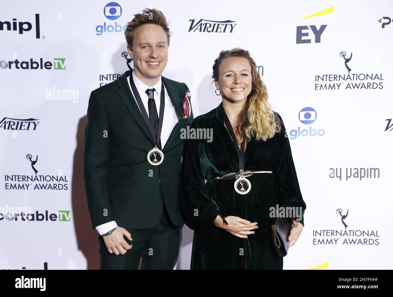 New York, United States. 22nd Nov, 2021. Tim Van Aeist and Sofie ...
