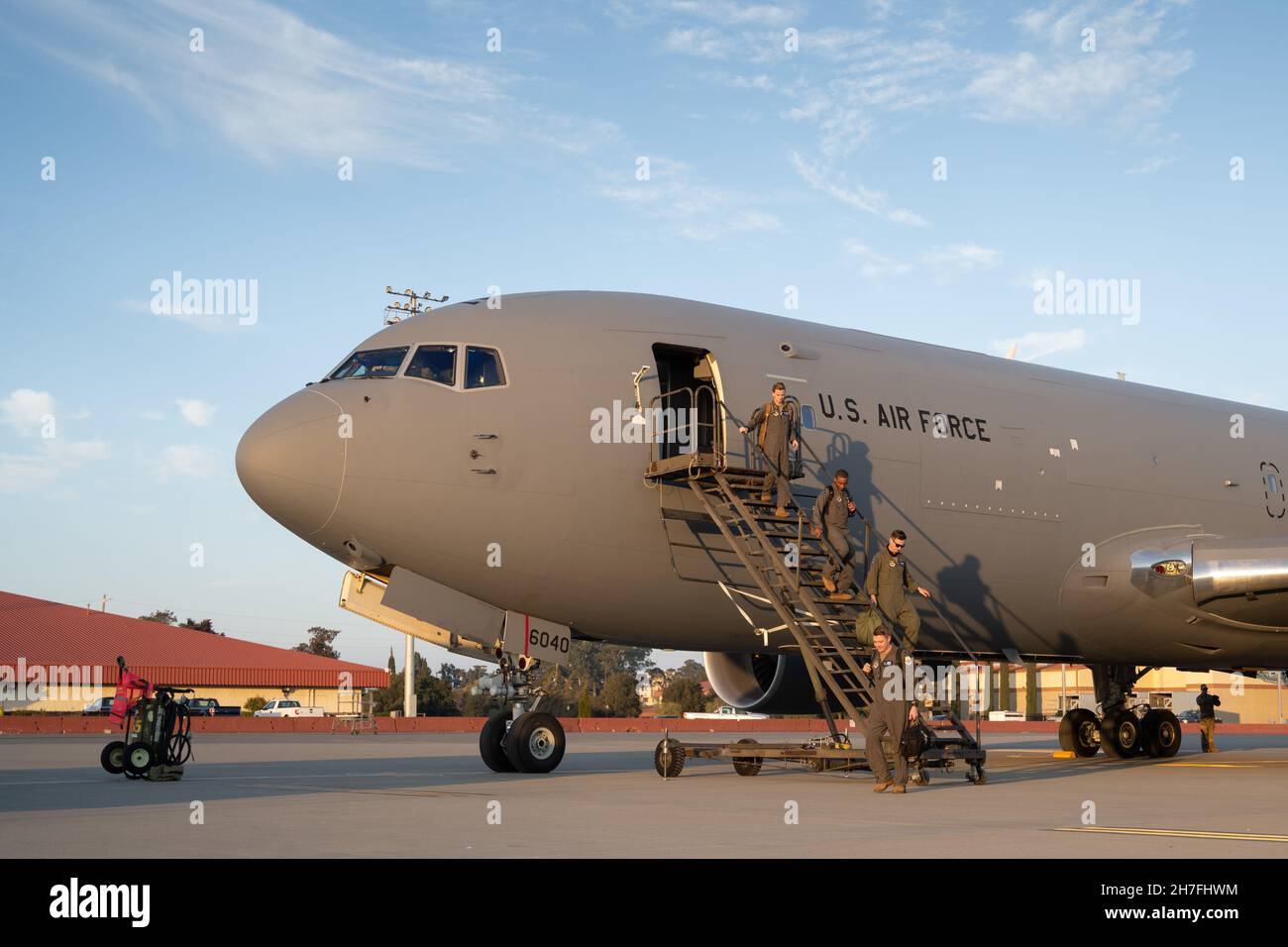 A KC-46A Pegasus aircrew from the 22nd Air Refueling Wing arrives Nov ...