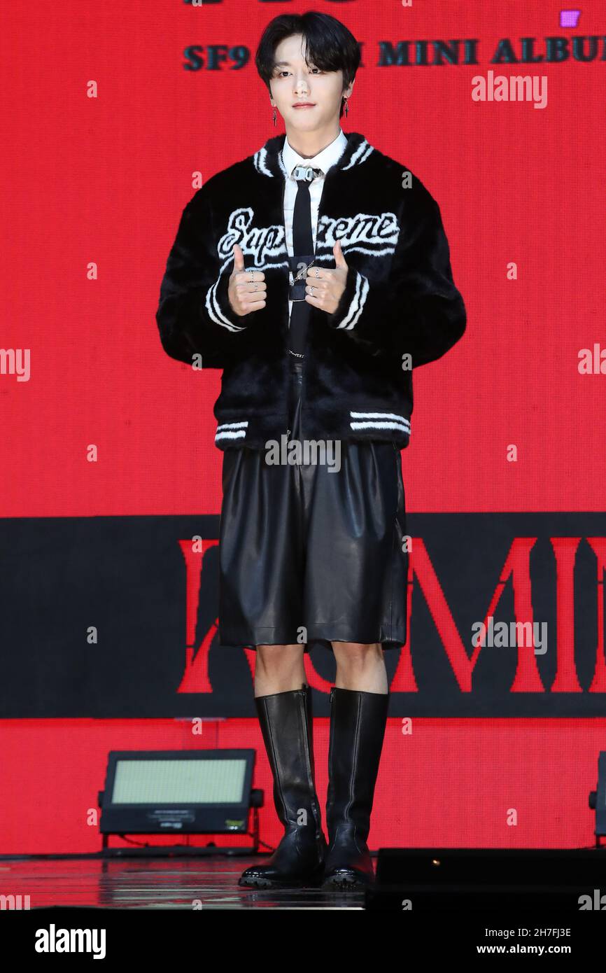 23rd Nov, 2021. S. Korean boy group SF9 Youngbin, a member of South Korean boy group SF9 poses ...