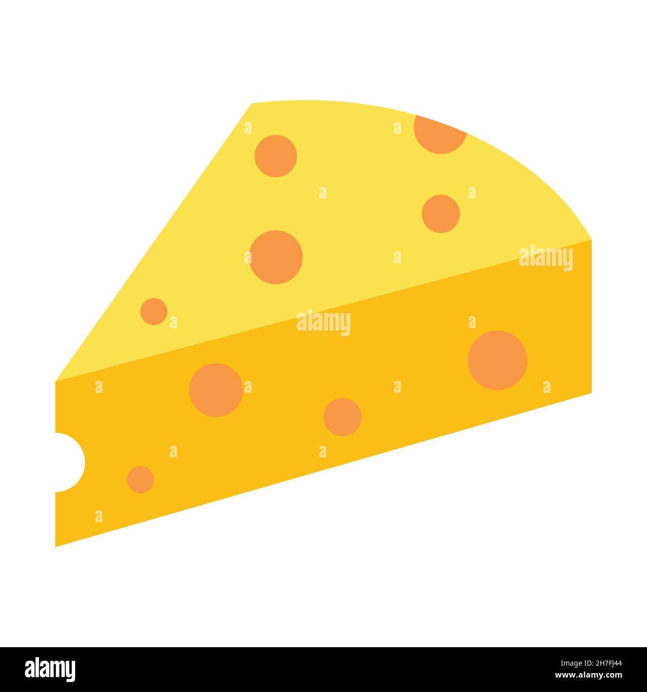 Cheese vector icon triangle block cheese yellow milk food symbol for ...