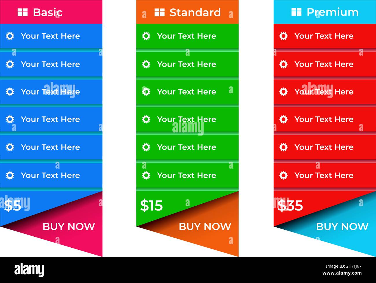 Services packages Stock Vector Images - Alamy