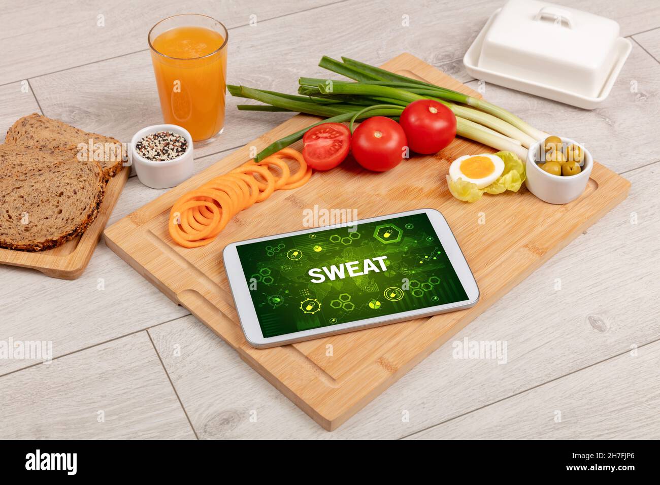 Healthy Tablet Pc compostion, immune system boost concept Stock Photo ...