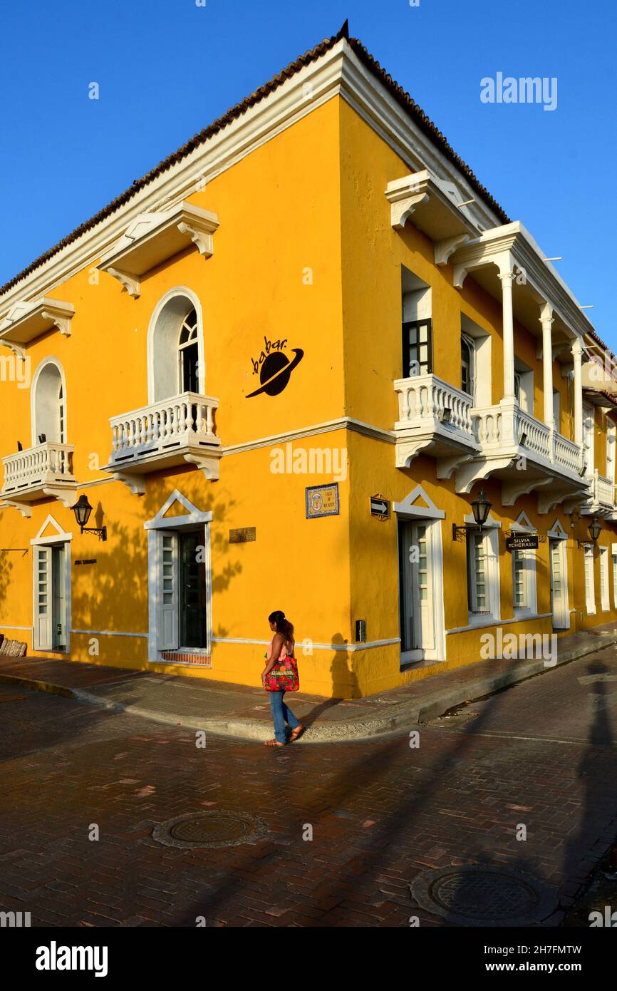 COLOMBIA. DISTRICT OF BOLIVAR. CARTAGENA DE INDIAS. MAN LIVING IN ...