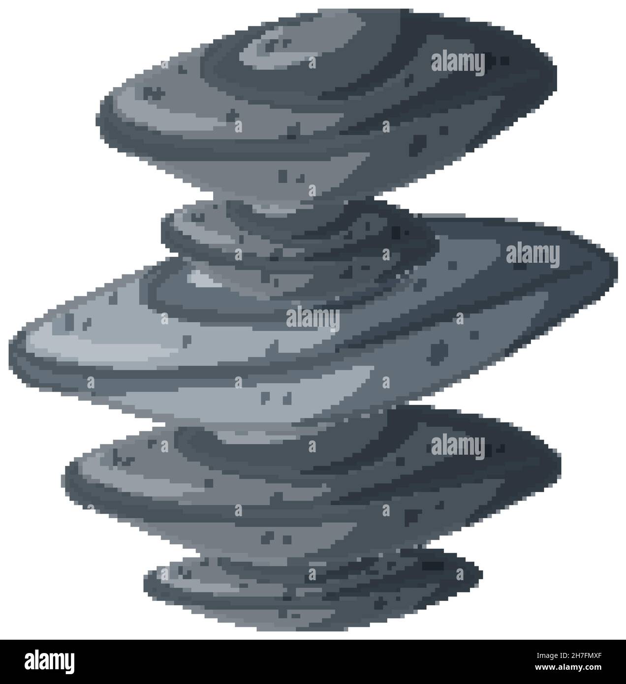 Stack of stones in cartoon style illustration Stock Vector Image & Art ...