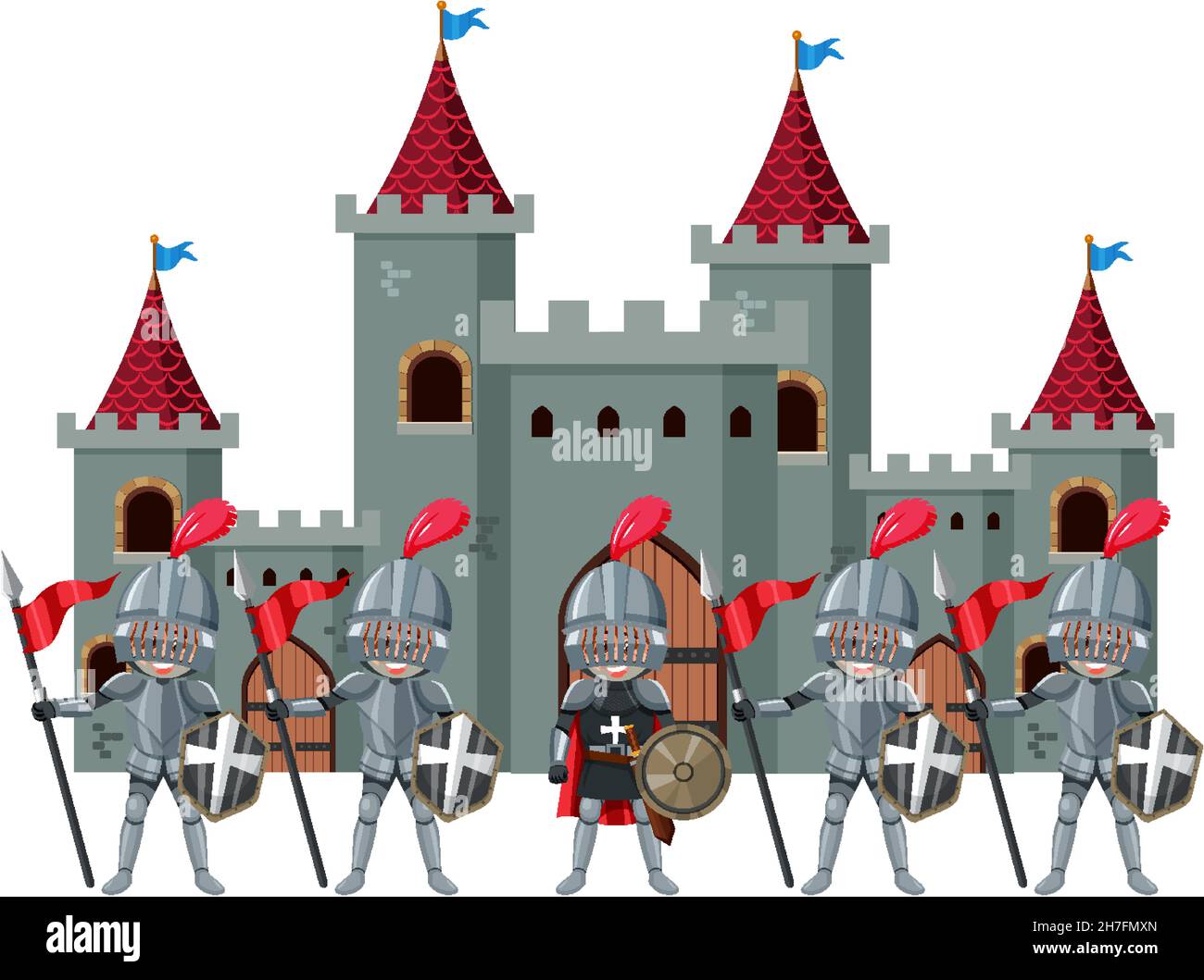 Animated Castle With Knight