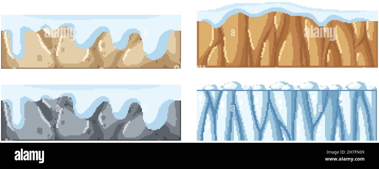 Set of different ground textures illustration Stock Vector Image & Art ...