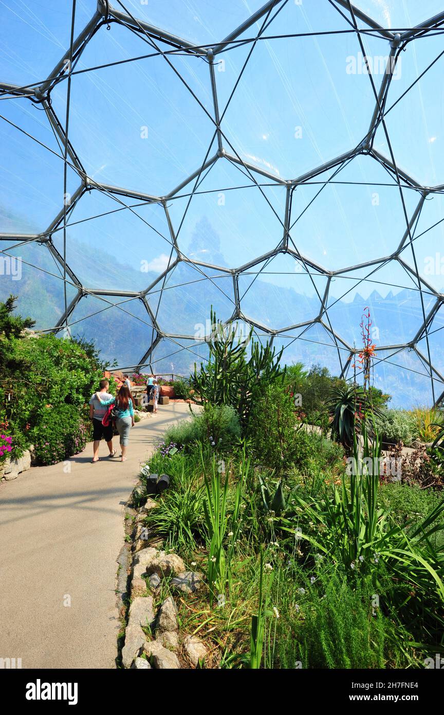 UNITED KINGDOM. ENGLAND. CORNWALLS. SAINT-AUSTELL. THE EDEN PROJECT HAS ...