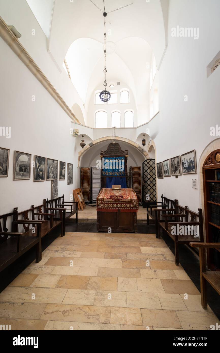 21-11-2021. jerusalem-israel. The ancient synagogue named after Rabbi ...