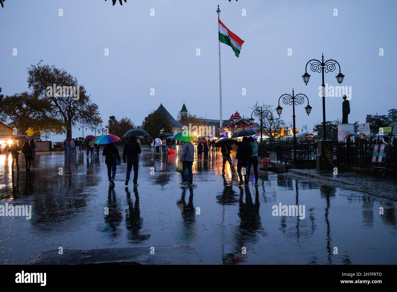 Rainfall in Shimla Stock Photo - Alamy