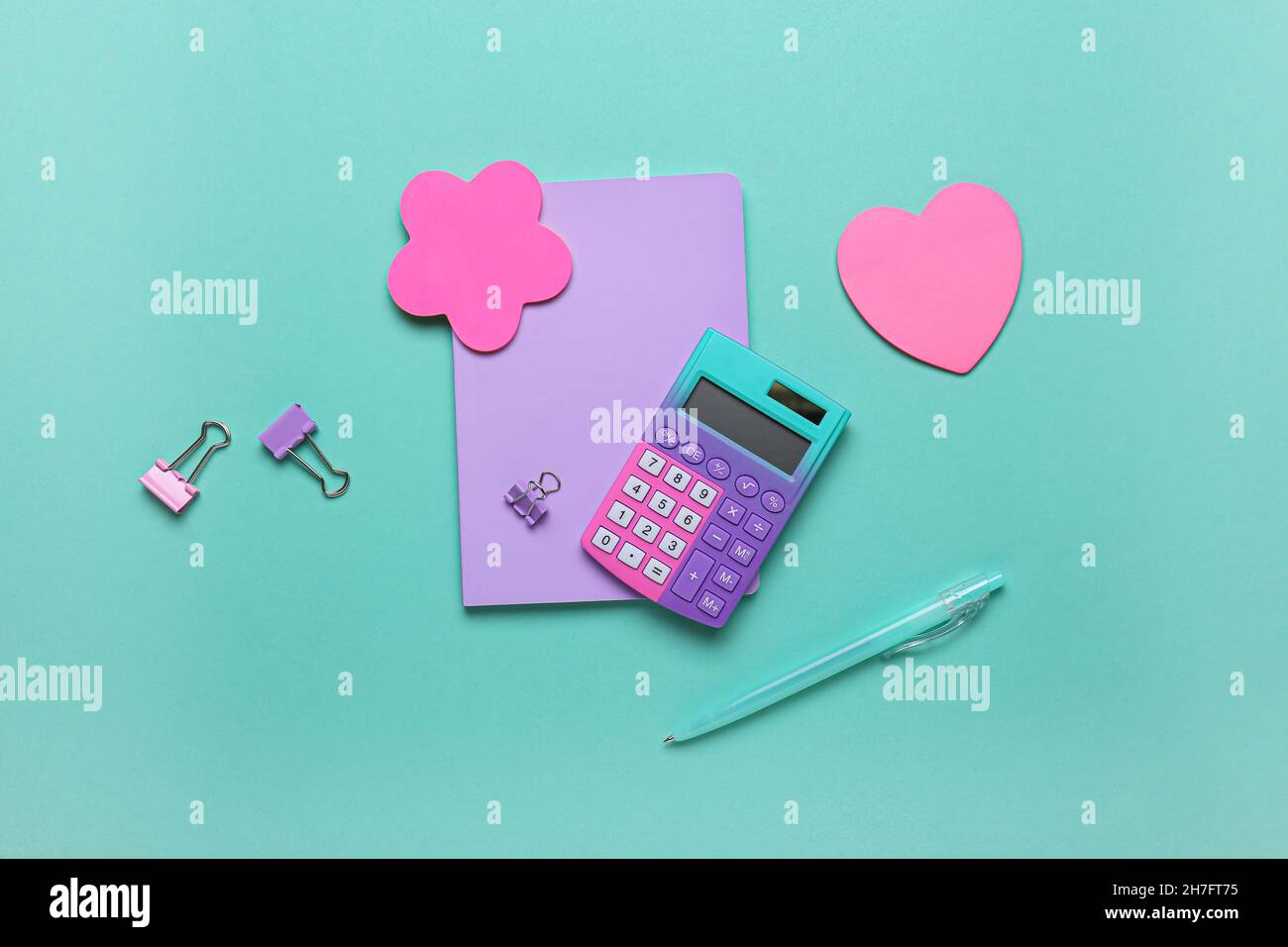 Set different stationery sticky hi-res stock photography and images - Alamy