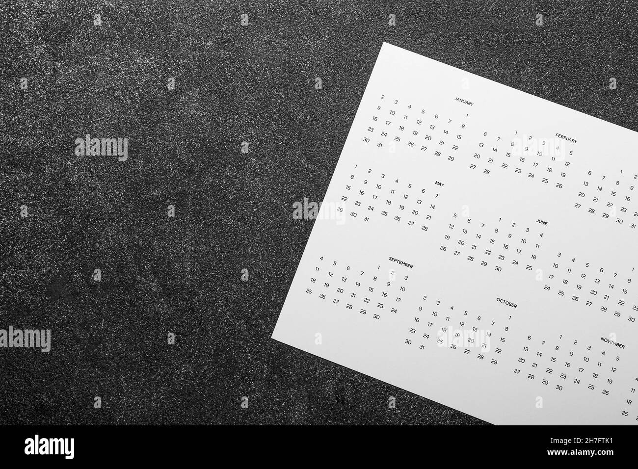 Paper sheet text time Black and White Stock Photos & Images - Alamy