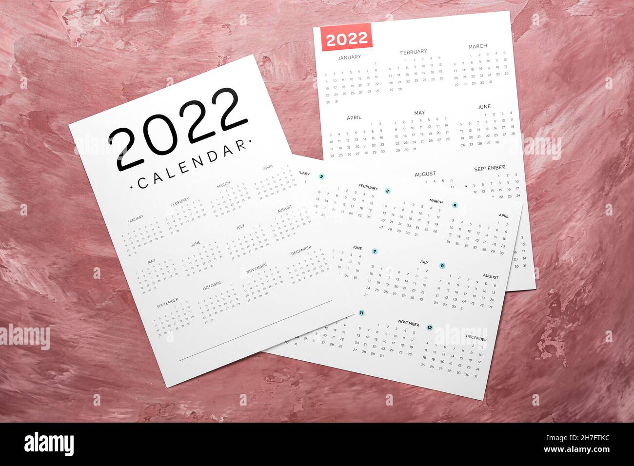 2022 calendars hi-res stock photography and images - Alamy