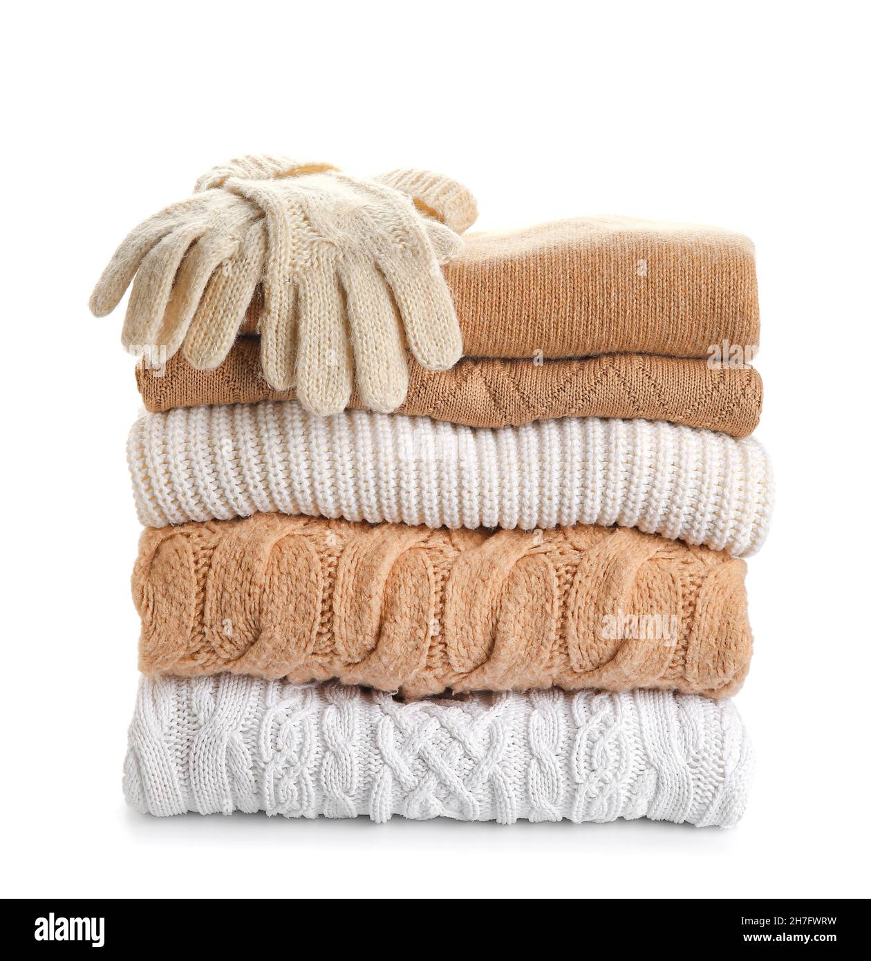 Knitted warm sweaters different Cut Out Stock Images & Pictures - Alamy