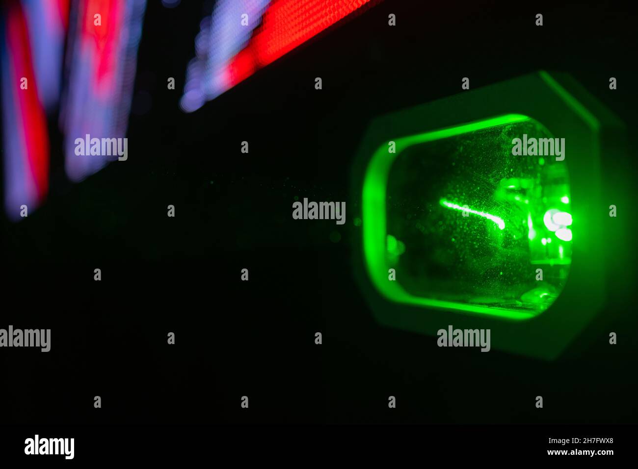 LED SMD screen - teal blue background close-up Stock Photo - Alamy