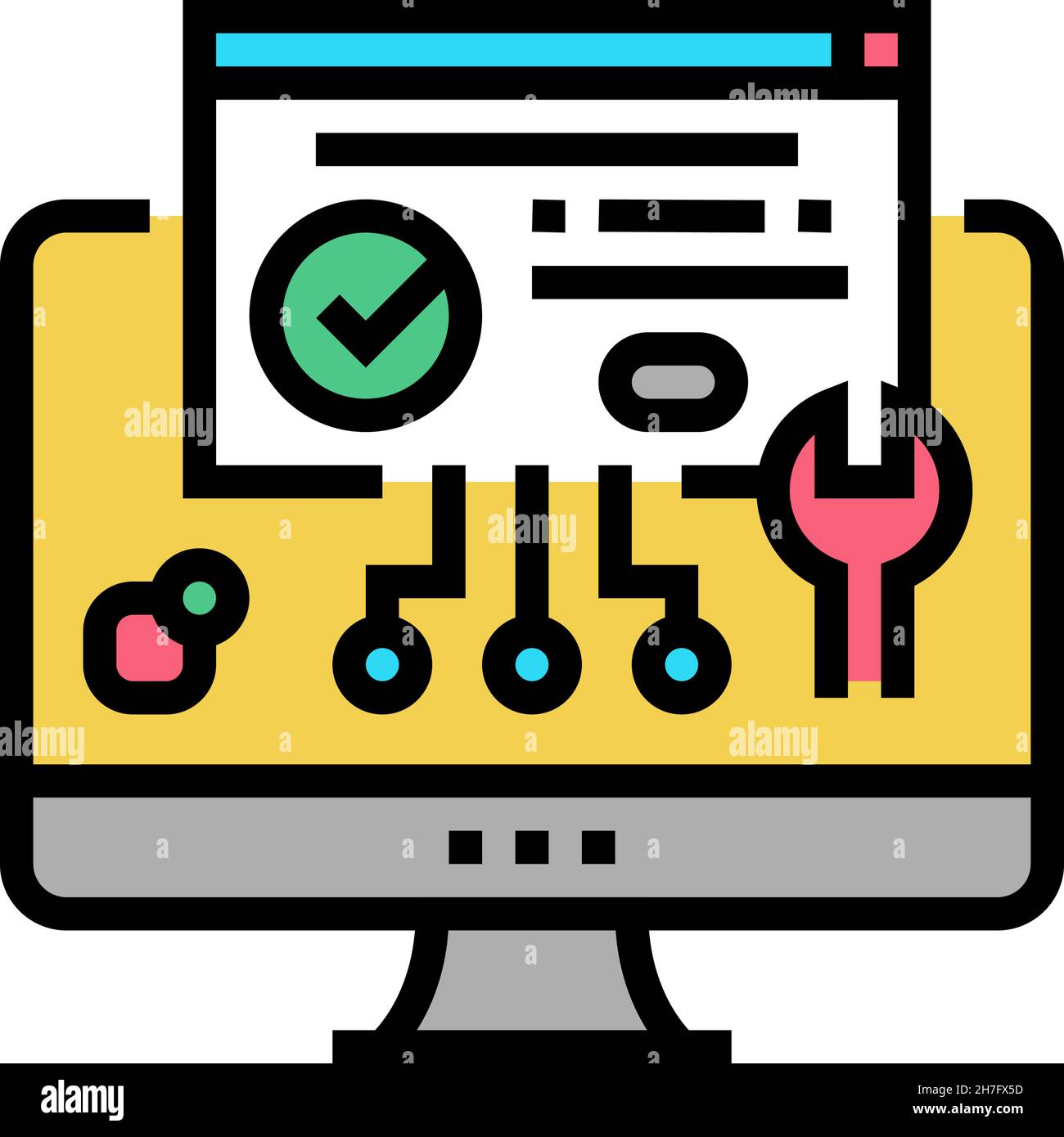 plugin program color icon vector illustration Stock Vector Image & Art ...