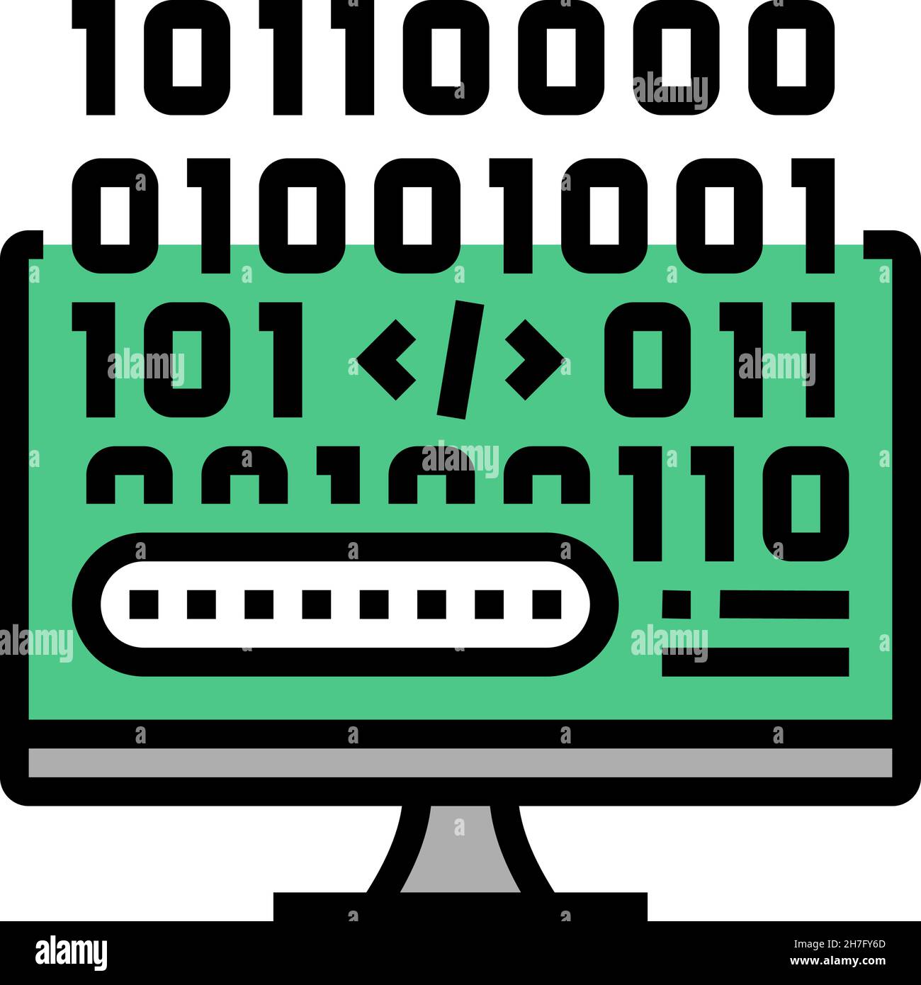 microcode development color icon vector illustration Stock Vector Image ...