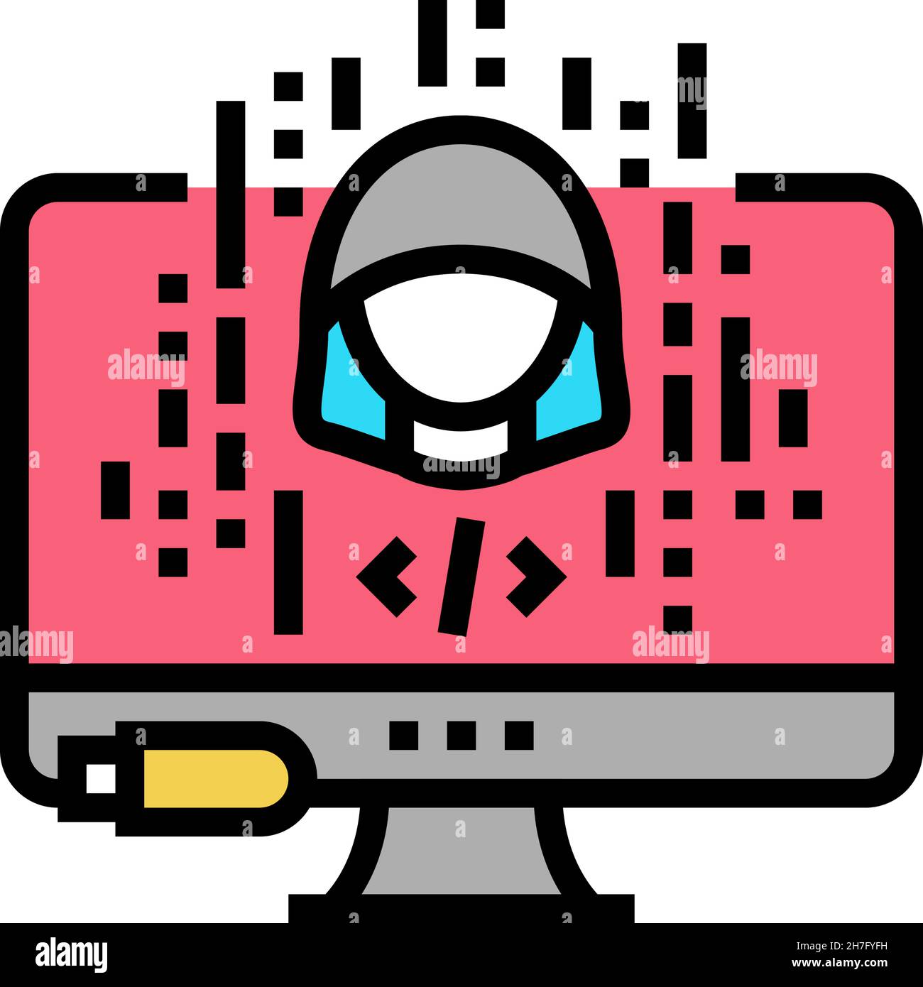 hacked software color icon vector illustration Stock Vector Image & Art ... hacked software color icon vector illustration Stock Vector Image & Art ...