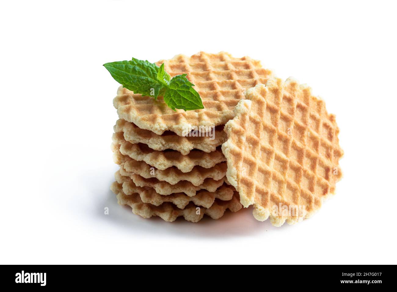 Round waffles Cut Out Stock Images & Pictures - Alamy