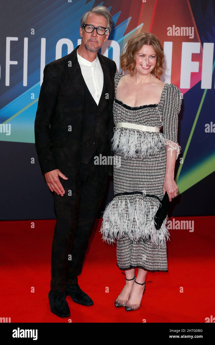 LONDON, UNITED KINGDOM - Oct 15, 2021: Alan Ruck and Mireille Ruck ...