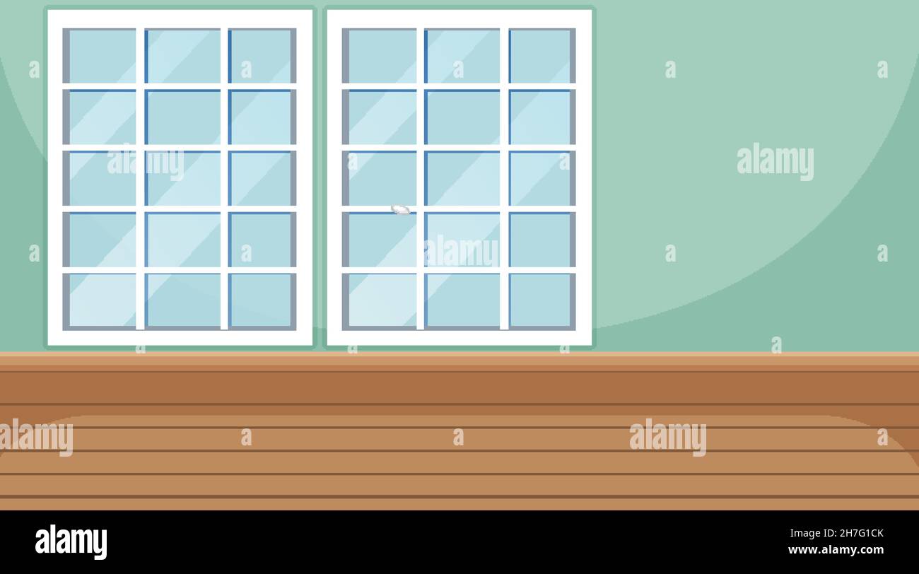 Cartoon empty room blank green hi-res stock photography and images - Alamy