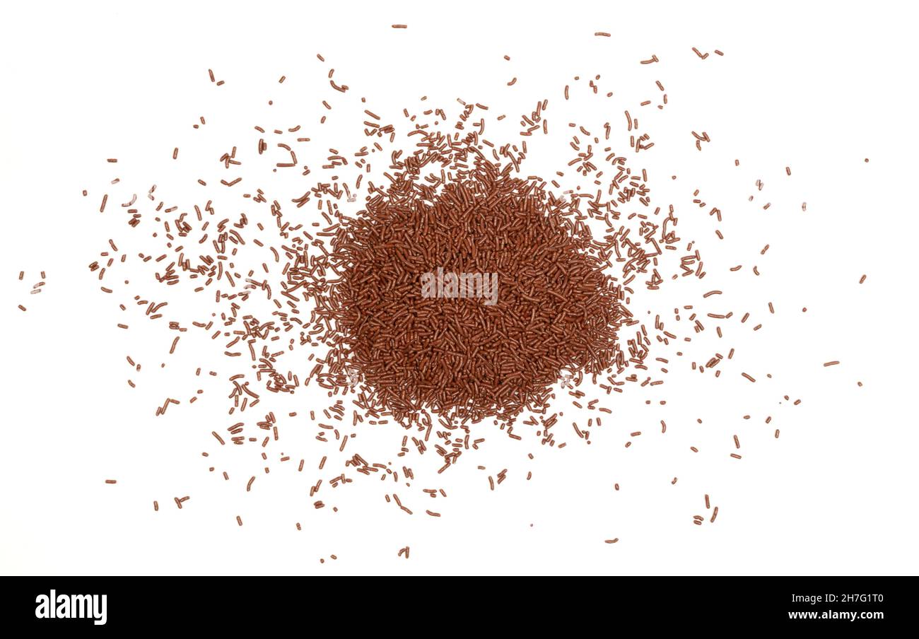 Typical dutch chocolate sprinkles (hagelslag), used on bread, cake or ...