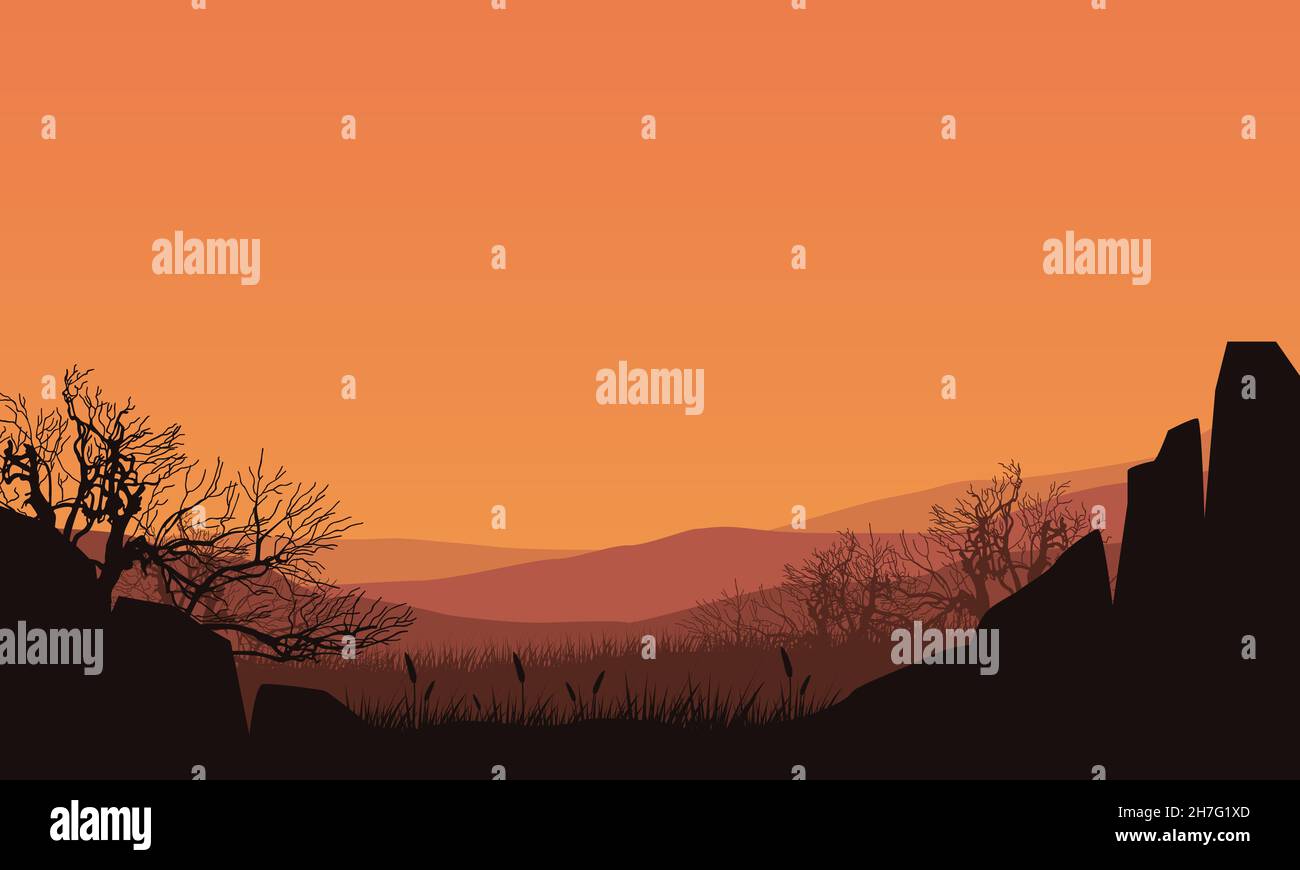 Fantastic views of the countryside Stock Vector Images - Alamy