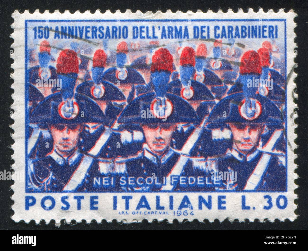ITALY - CIRCA 1964: stamp printed by Italy, shows Carabinieri, circa ...