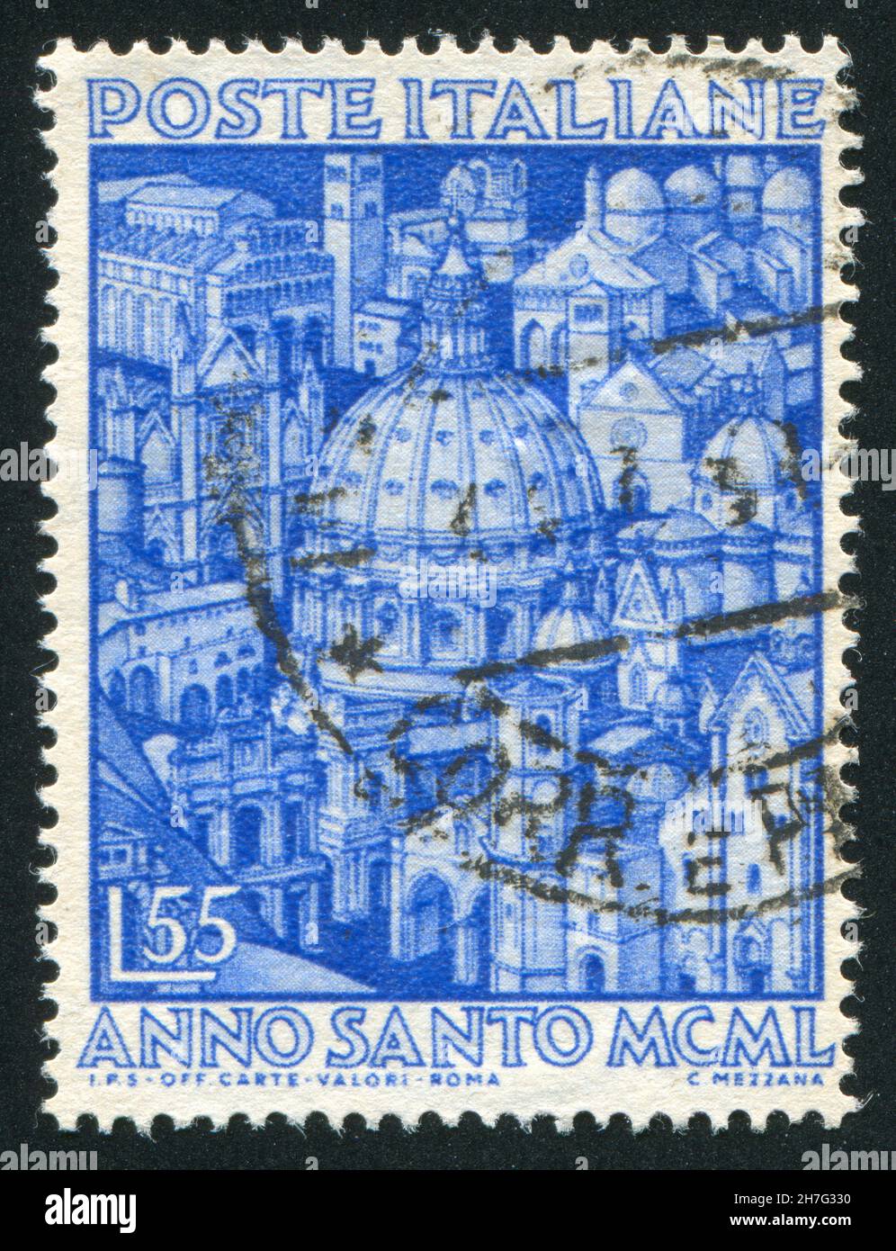ITALY - CIRCA 1950: stamp printed by Italy, shows Composite of Italian ...
