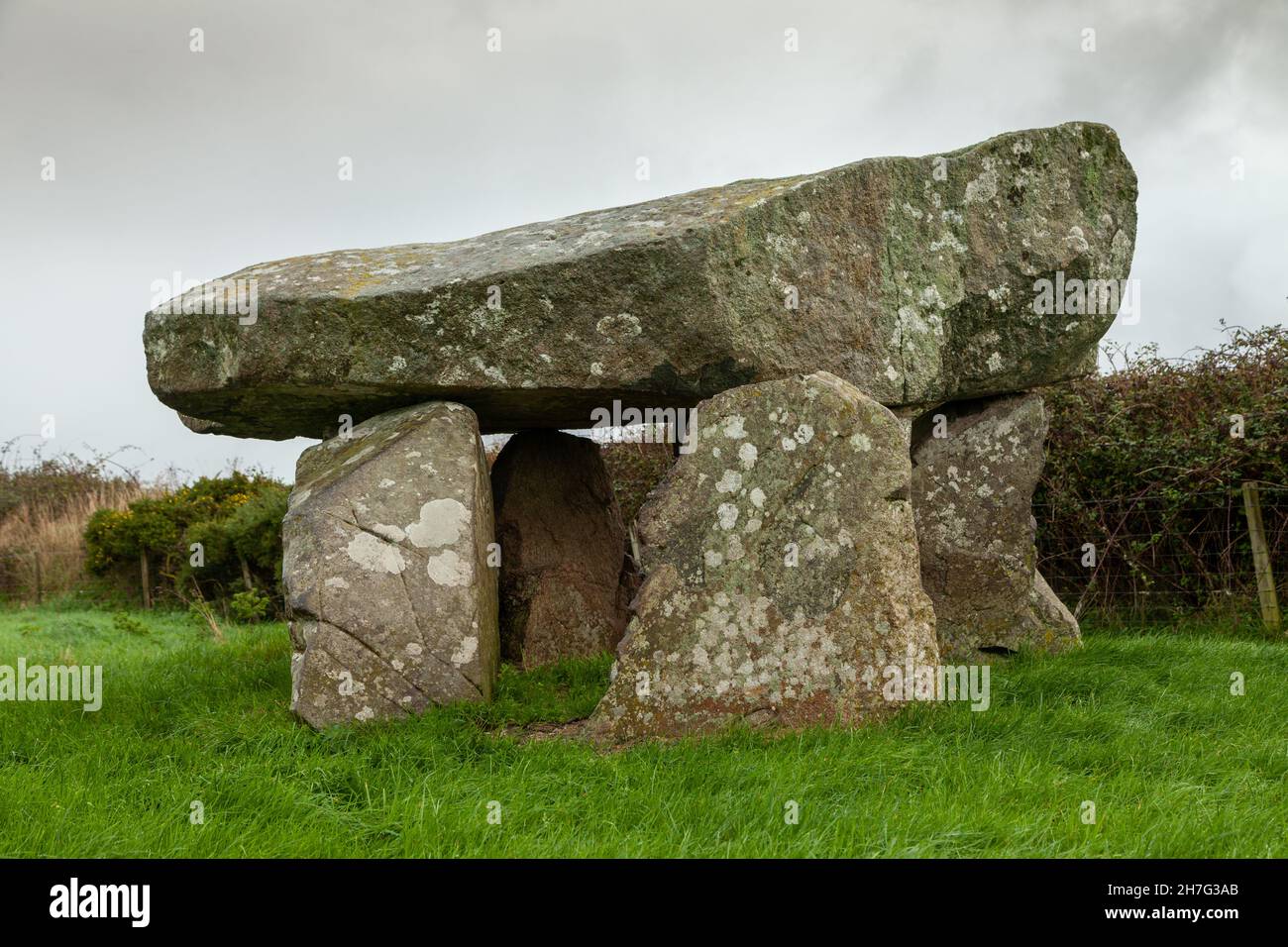 Ty Newydd Burial Chamber is a Neolithic dolmen located near the village ...
