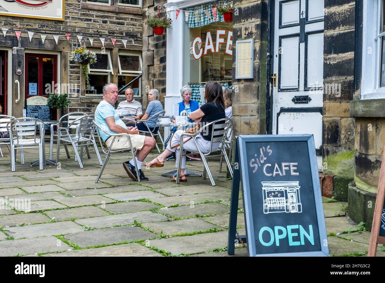 Sid's cafe in Holmfirth regularly featured in Last of the Summer Wine ...